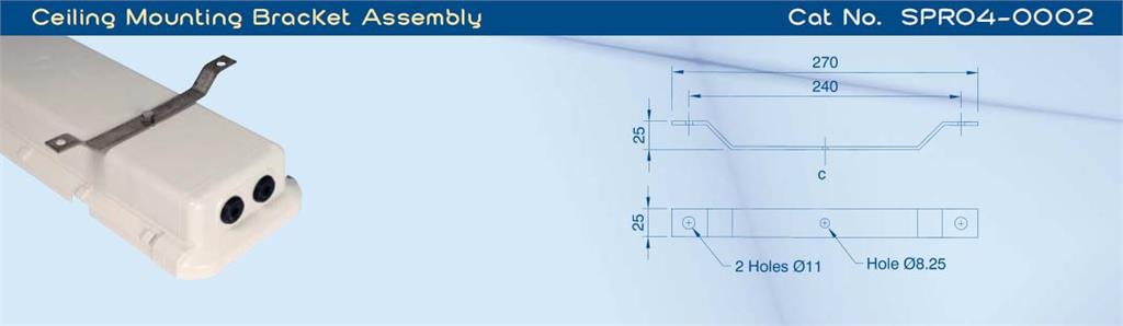 Chalmit Ceiling Bracket Assembly For PRGE Protecta - Adeptor AB